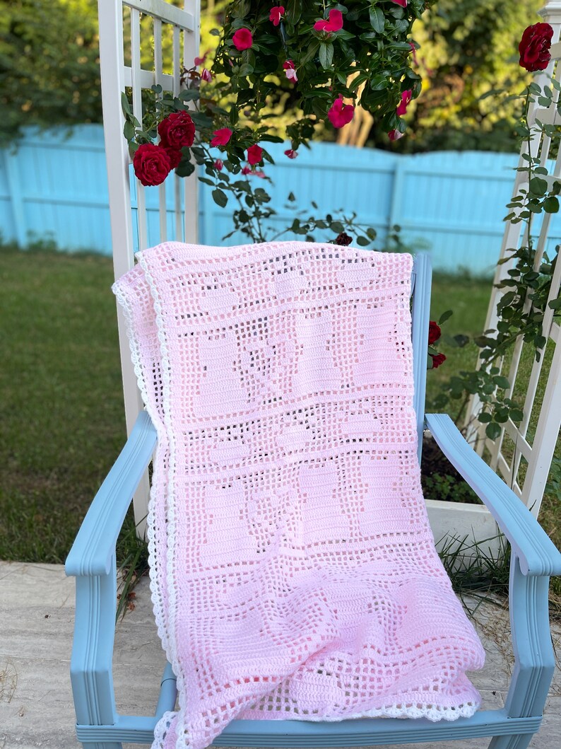 Loving Cat Baby Blanket Crochet Pattern in Home in Car - Etsy