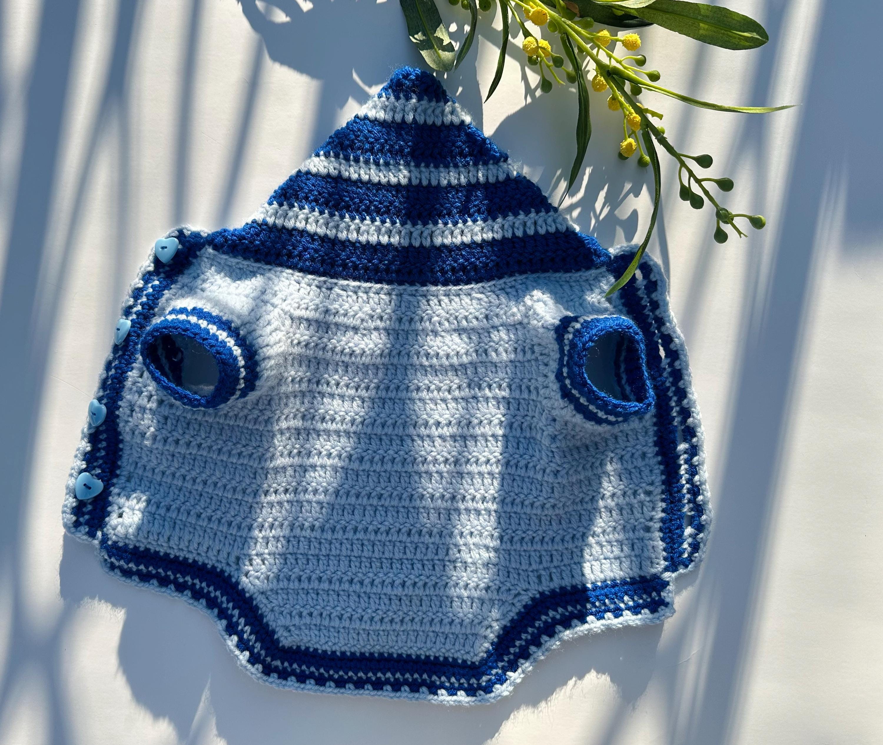Dog Hooded Cardigan Crochet Pattern, Small to Large Dog Sweater, Easy ...
