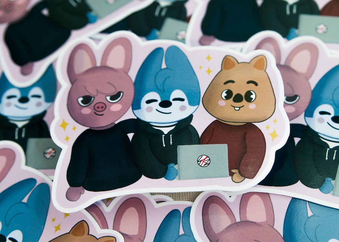 Stray Kids SKZ Skzoo 3RACHA Sticker - Bang Chan Han Changbin - Etsy