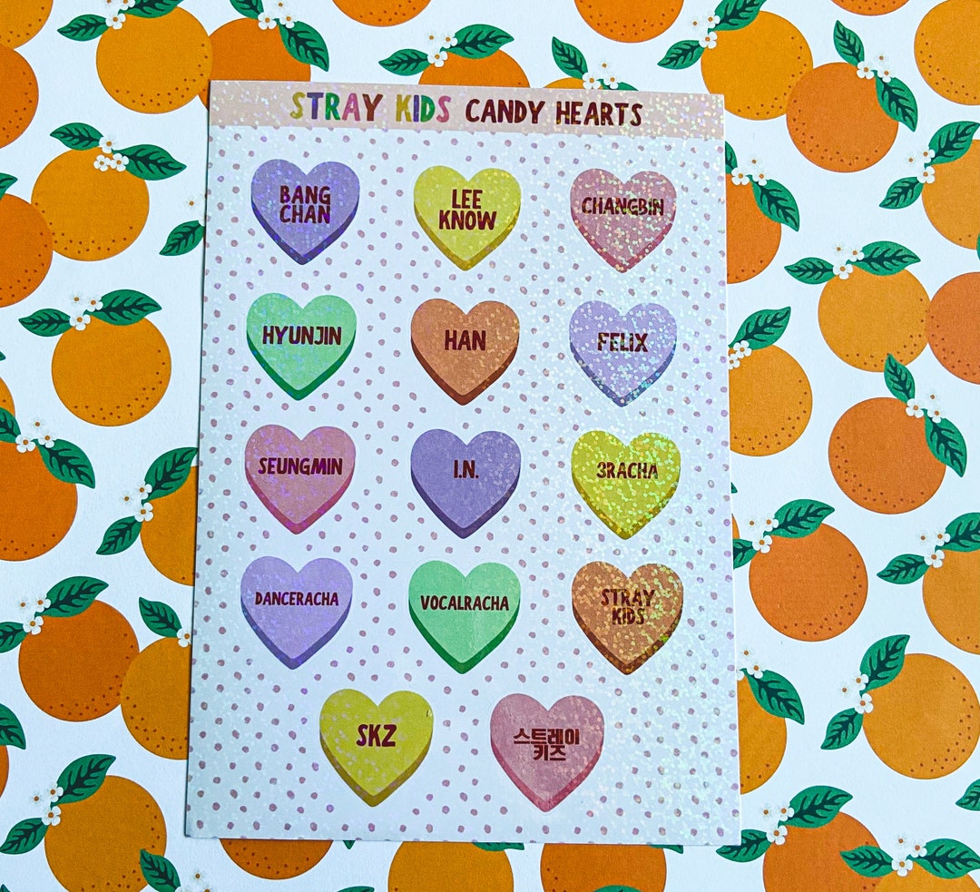 Stray Kids SKZ Member's Names Candy Hearts Holographic - Etsy