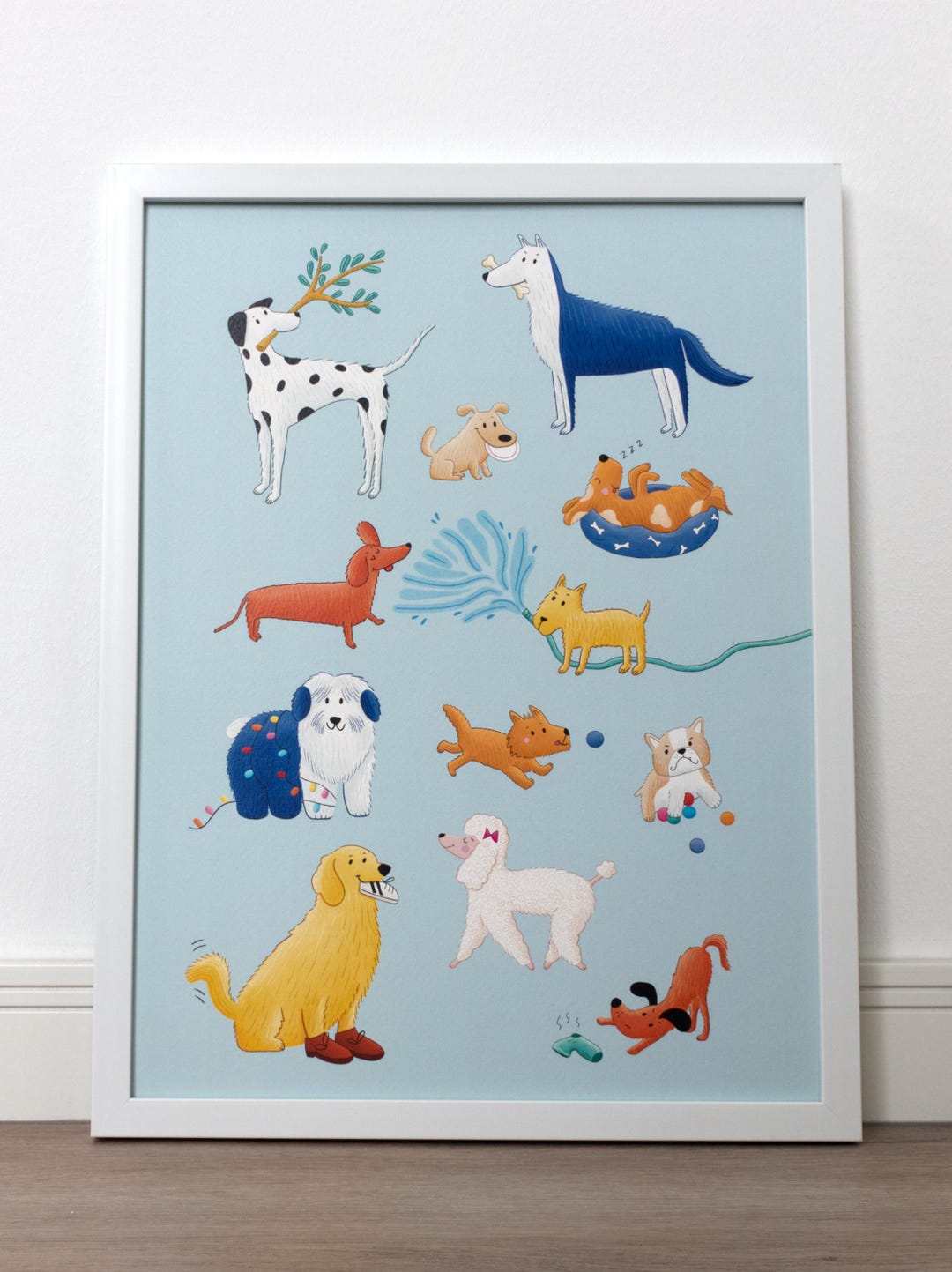 Honden Poster Kinderkamer - Nursery - 30x40cm - Etsy