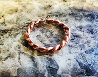Braided Copper Ring | Etsy