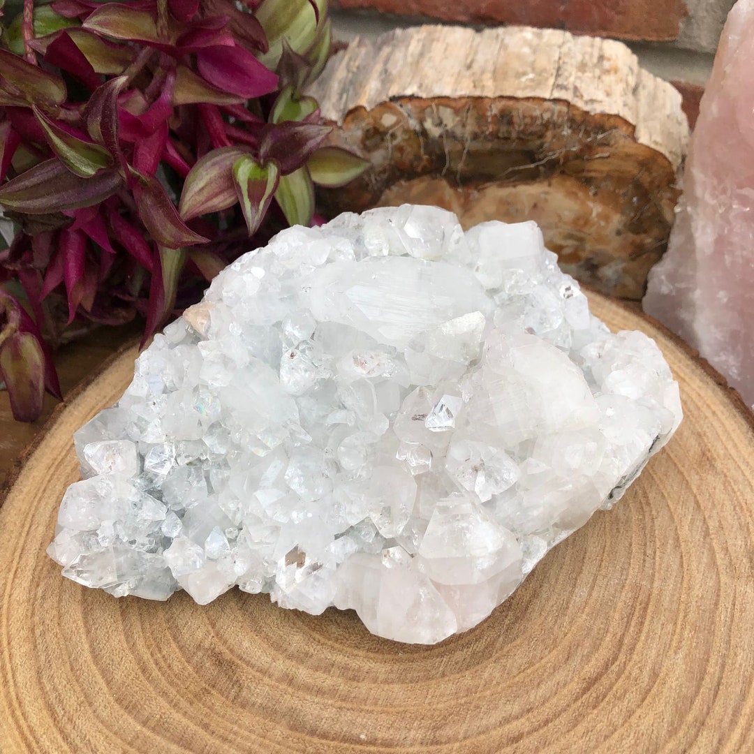 Large Sparkly Apophyllite Cluster - Natural Raw Rough Specimen - Druzy ...