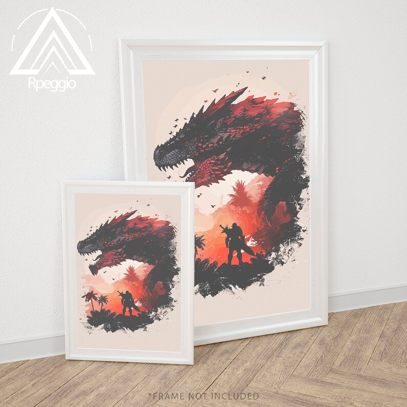 The Hunter's Challenge Monster Hunter Inspired Poster - Etsy