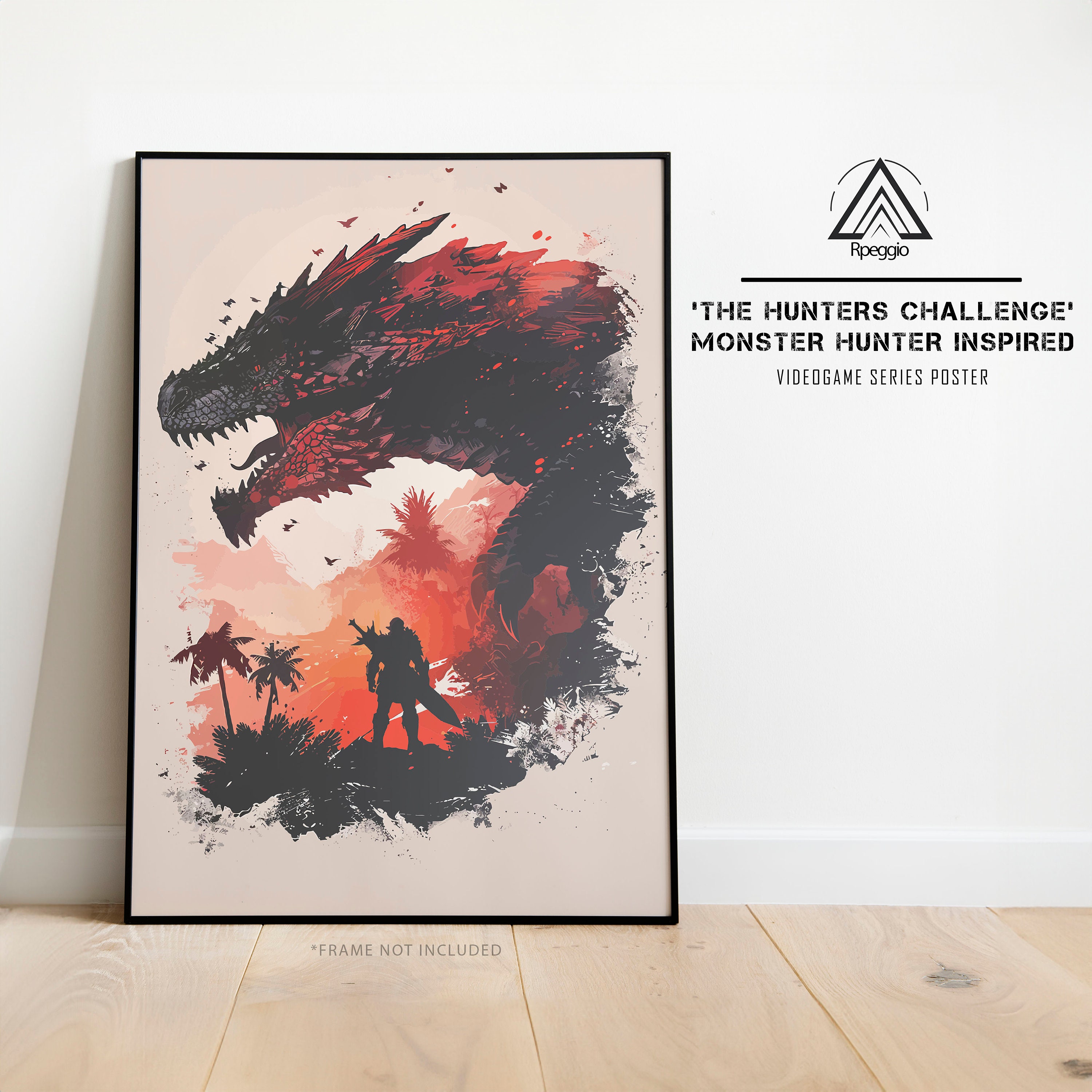 The Hunter's Challenge Monster Hunter Inspired Poster - Etsy