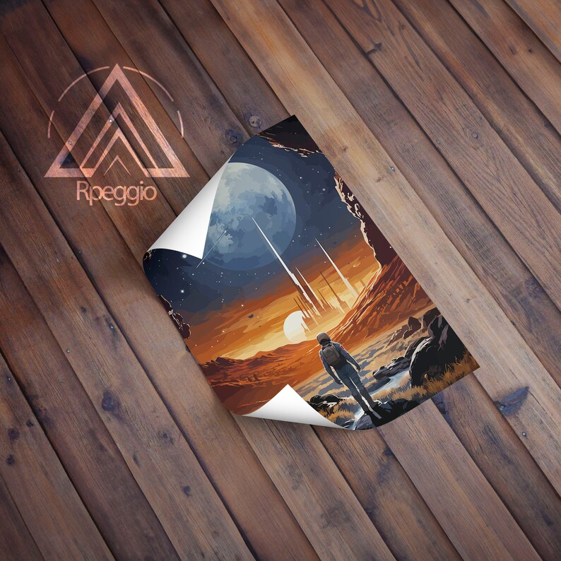 Starfield Wall Art, Cosmic Journey Poster, Wall Art, Videogame Fan Art ...