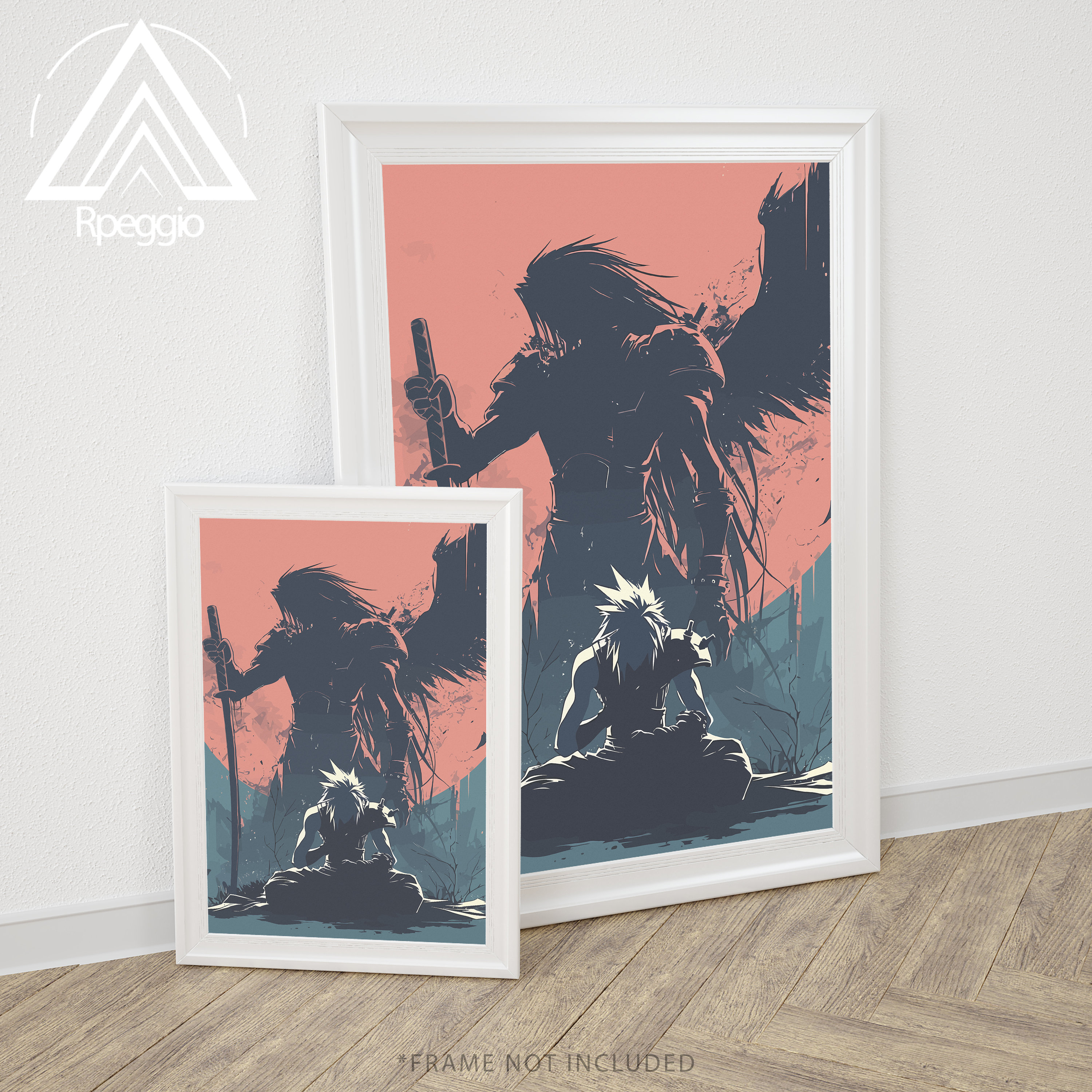 Final Fantasy 7 Poster Wall Art Print, Cloud, Sephiroth, FF7, Final ...