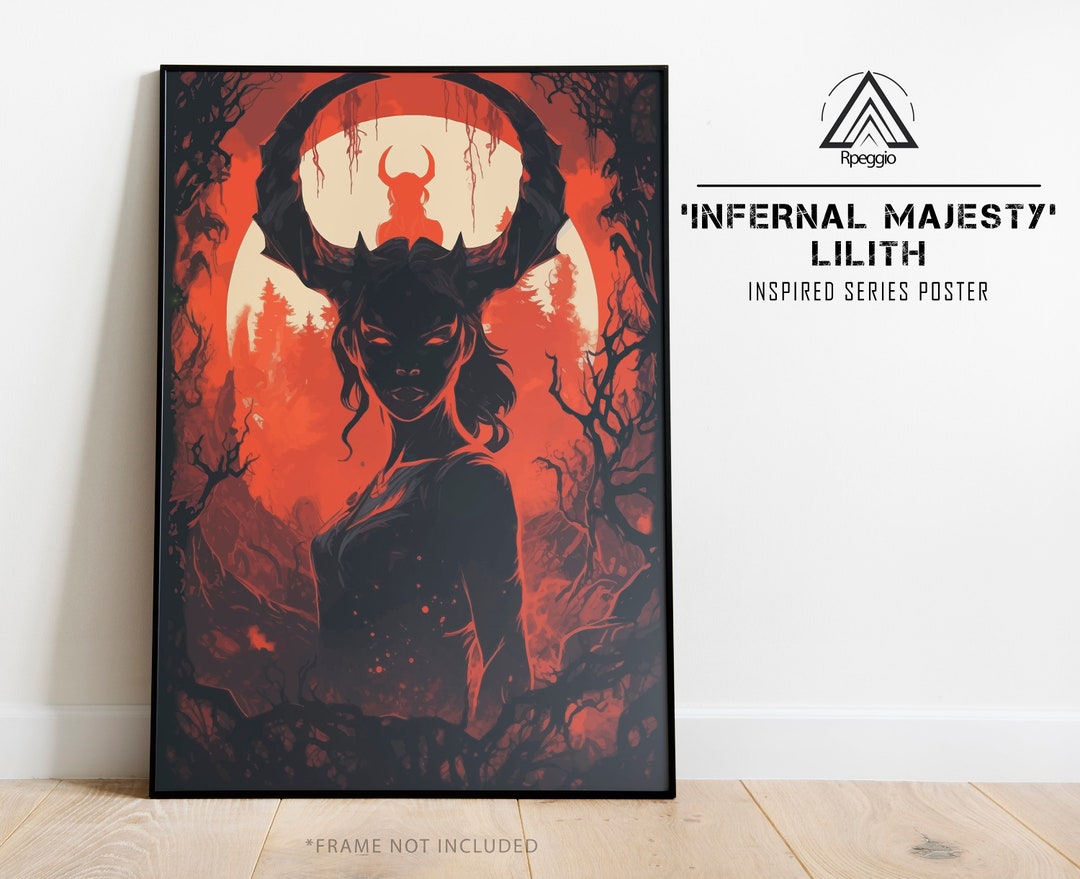 Infernal Majesty - Lilith Poster Inspired by Diablo Videogame Series ...