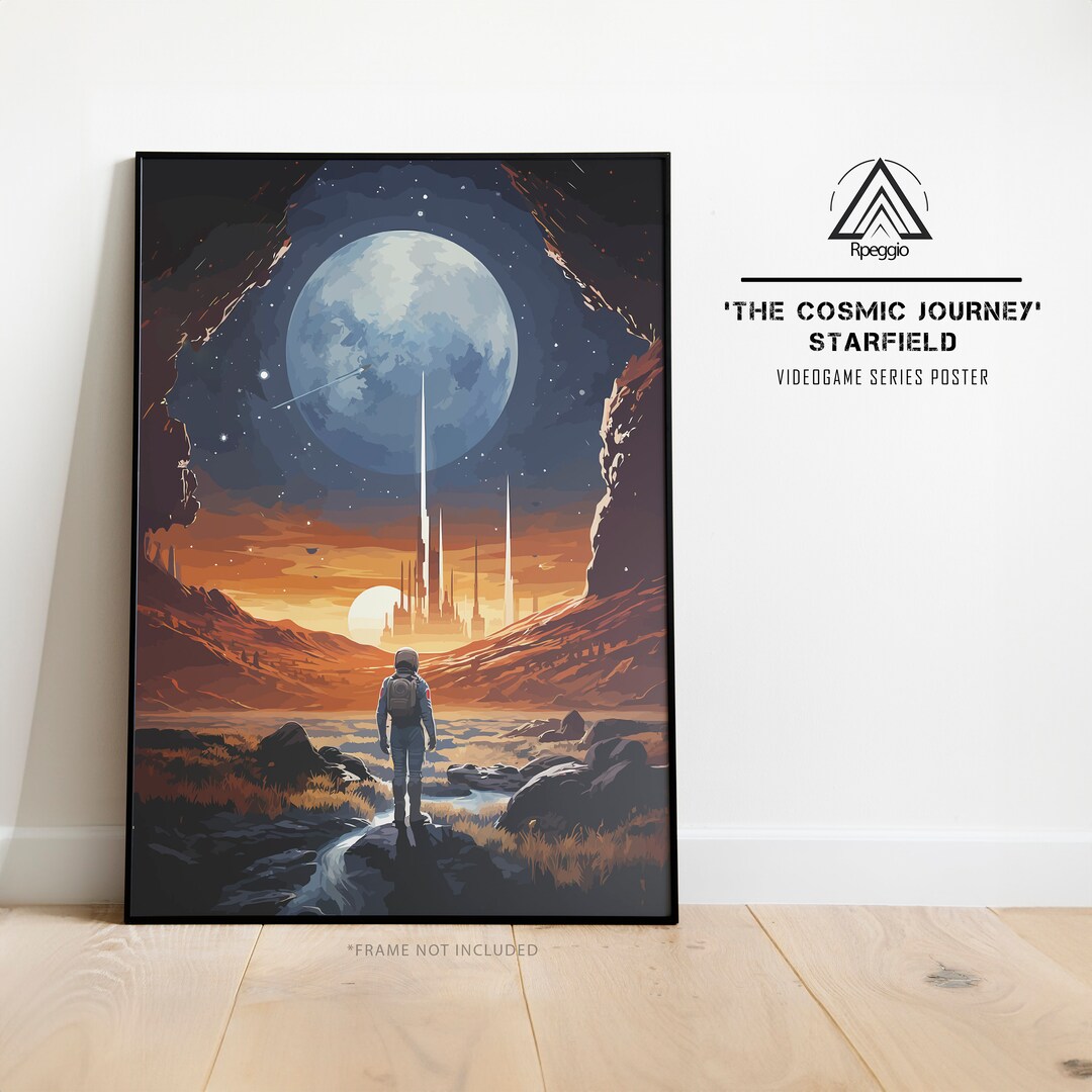 Cosmic Journey Starfield Poster Wall Art Videogame Fan Art - Etsy