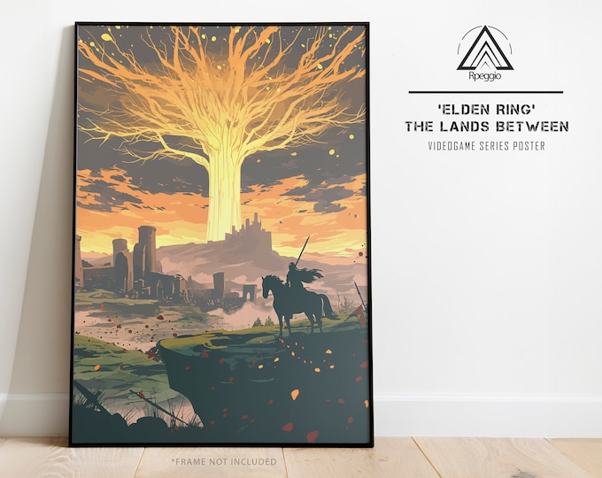 Elden Ring Wall Art, the Lands Between Poster, Minimalistic Videogame ...