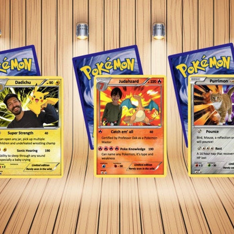 Custom Pokemone Card - Etsy