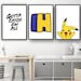 A4 or A3 Pokemon Printable Wall Art, Initial Bedroom Wall Art ...