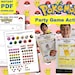 Pokemon Party Game Activity Craft Home School Exercise Custom Pokemon ...