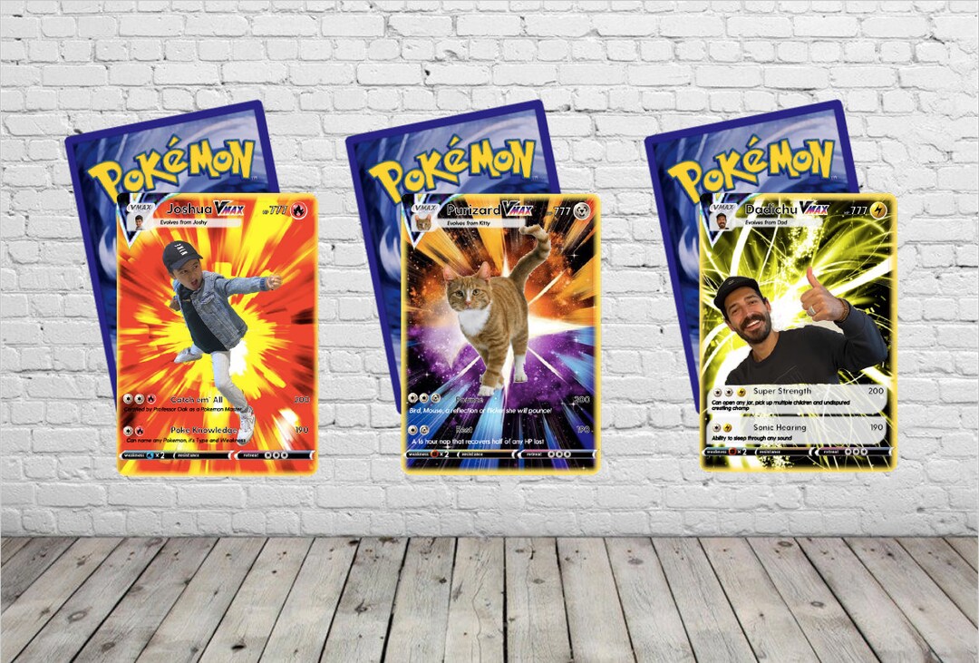 Custom VMAX Pokemon Card for Your Pet or Dad or Anyone - Etsy