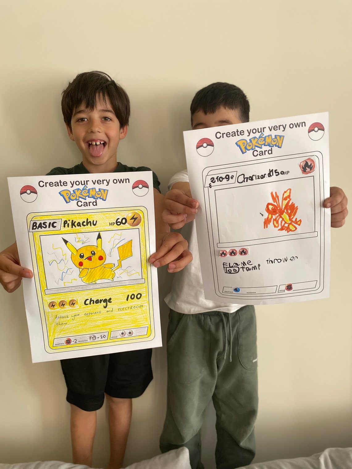 Pokemon Party Game Activity Craft Home School Exercise Custom Pokemon ...