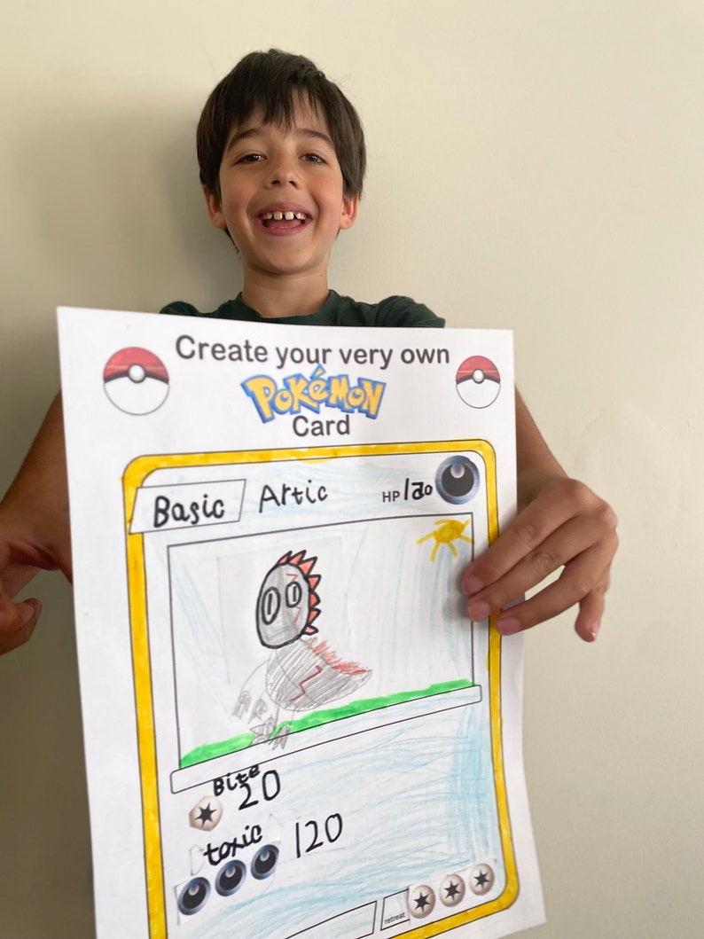 Pokemon Party Game Activity Craft Home School Exercise Custom Pokemon ...