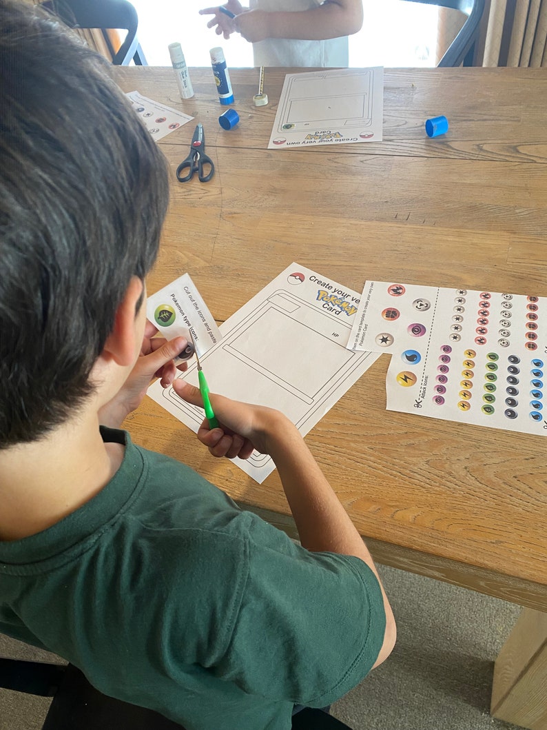 Pokemon Party Game Activity Craft Home School Exercise Custom Pokemon ...