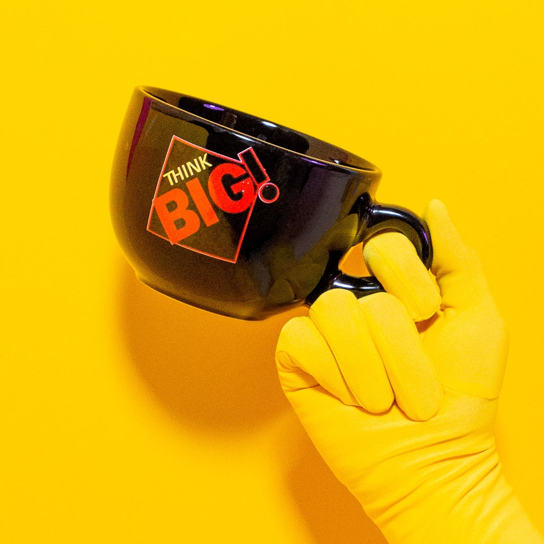 Think Big! Mug, Vintage Oversized Coffee Mug Circa 1990's - Etsy