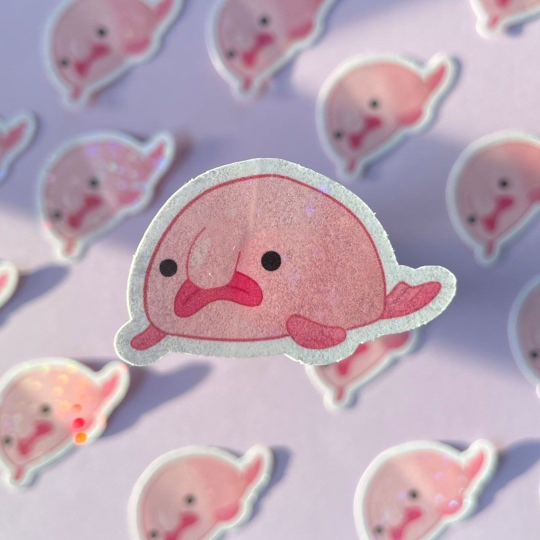 Blobfish Sticker Holographic Blobfish Sticker - Etsy