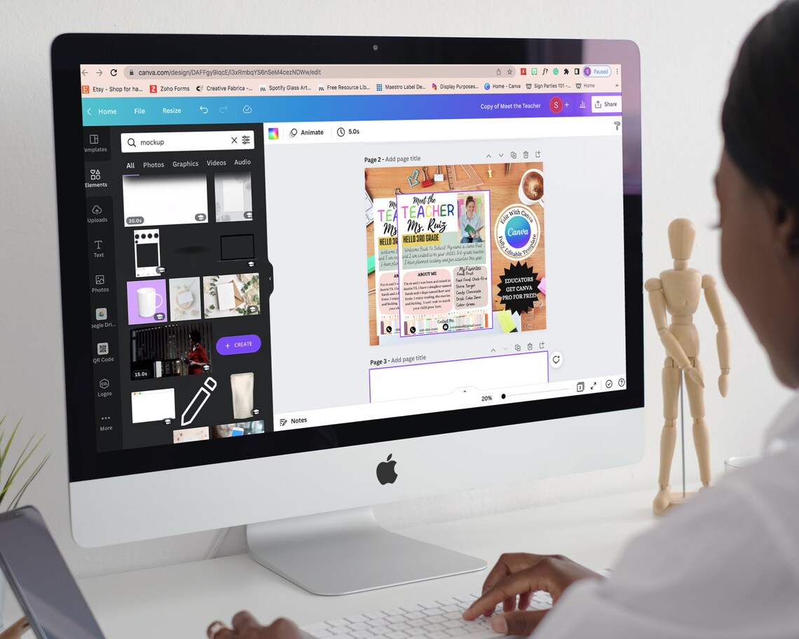 Meet the Teacher Template Back to School Editable Template New Teacher ...