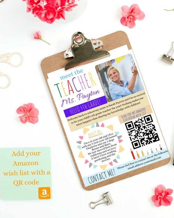 Meet the Teacher Editable Template Back to School Welcome | Etsy