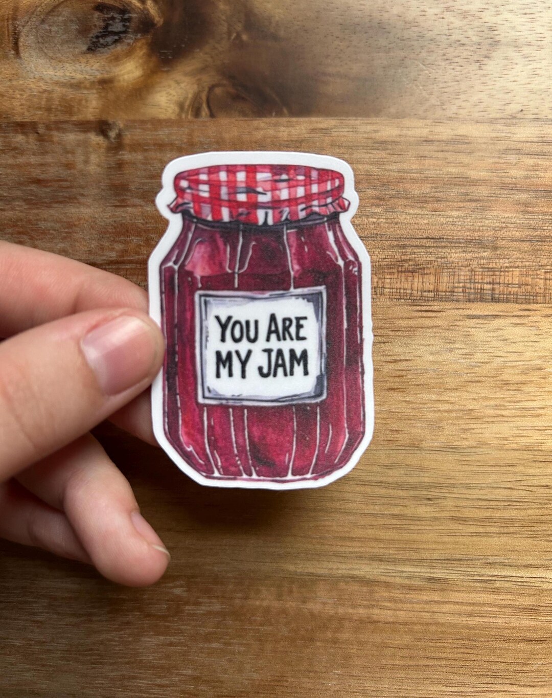You Are My Jam Sticker: Funny Food Pun, Waterproof Matte Vinyl - Etsy