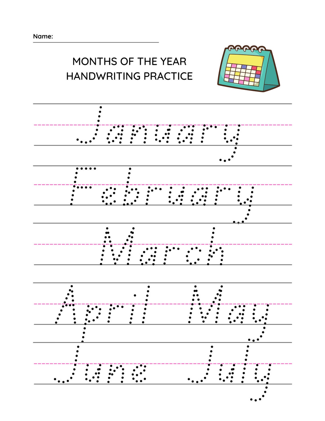 Handwriting Practice for Children - Etsy UK