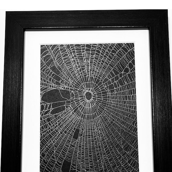 Framed Spider Web - Etsy