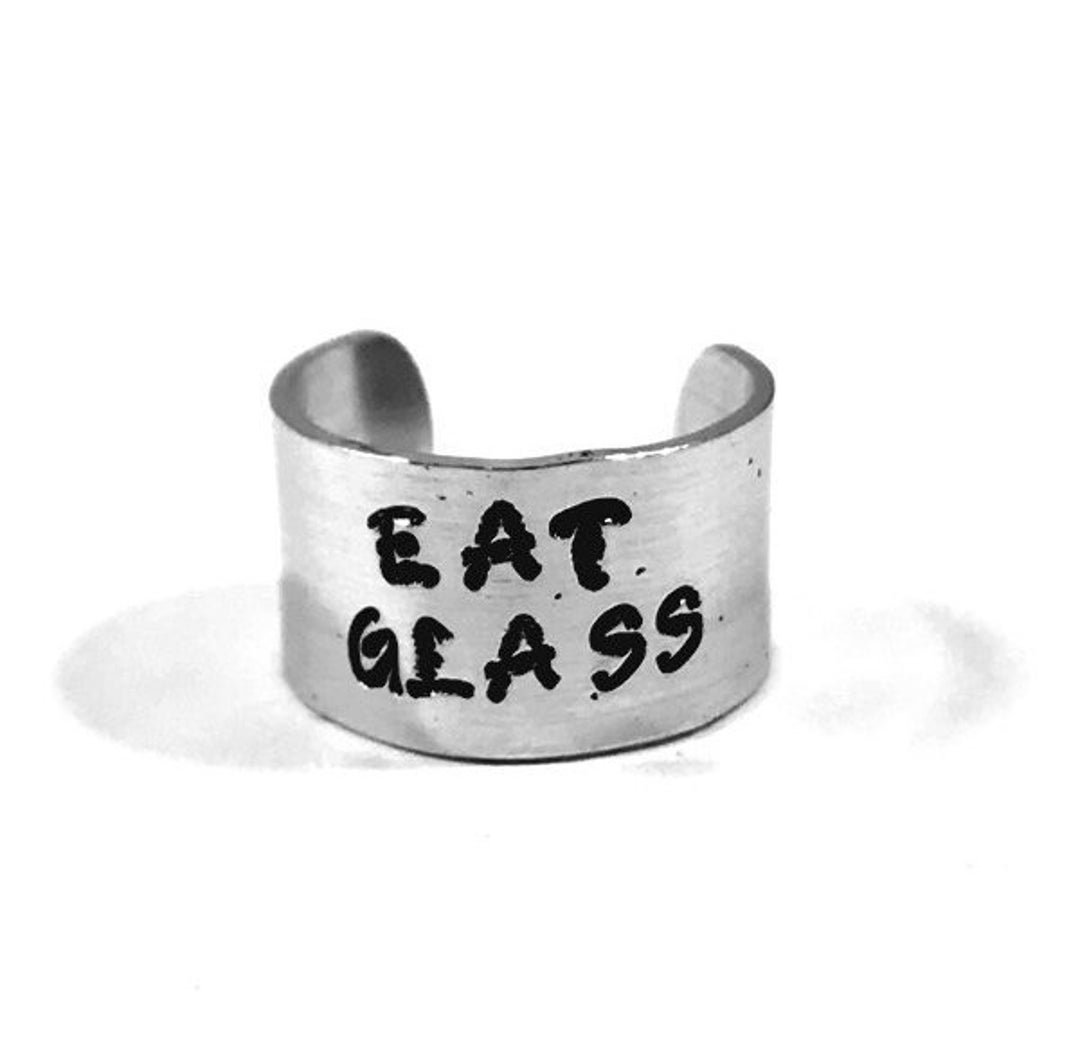 Schitt's Creek Eat Glass David Rose Quote Aluminum Cuff - Etsy