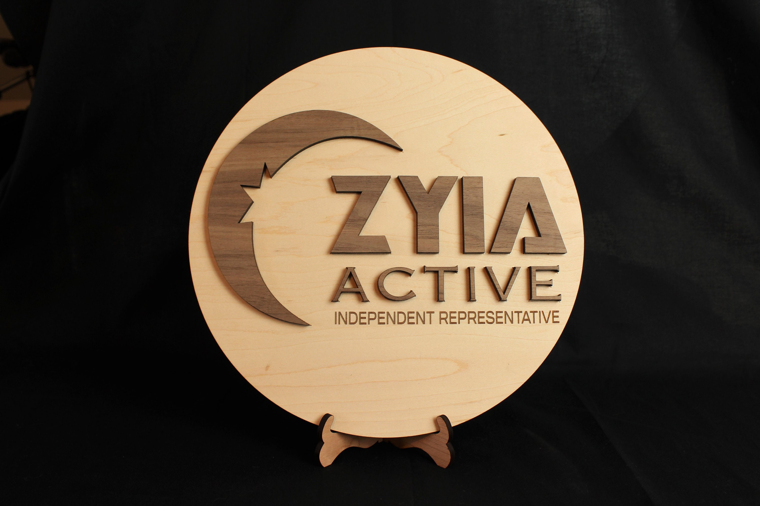 PERSONALIZED ZYIA ACTIVE Round Sign Logo for Independent Representative ...