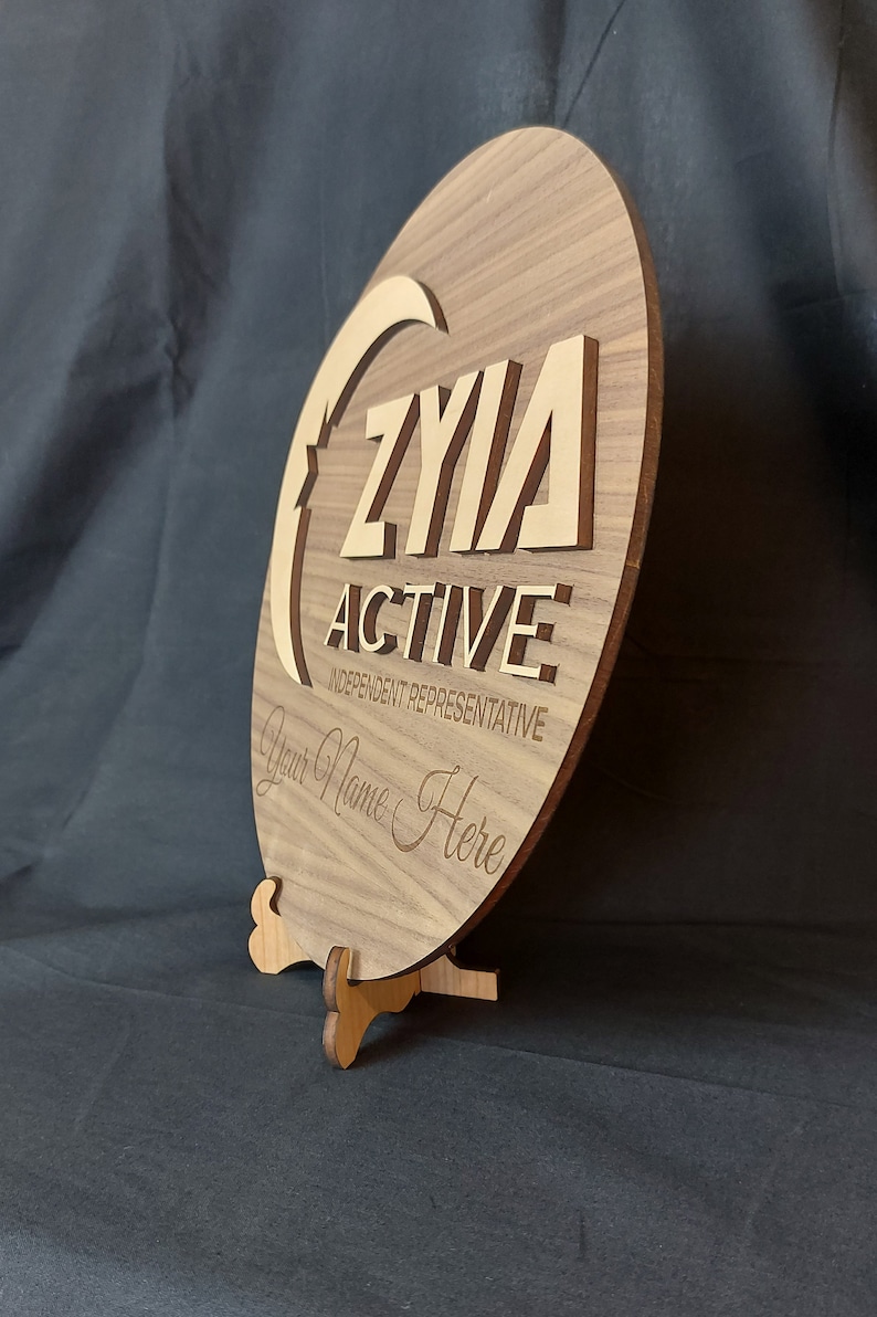 PERSONALIZED ZYIA ACTIVE Round Sign Logo for Independent Representative ...