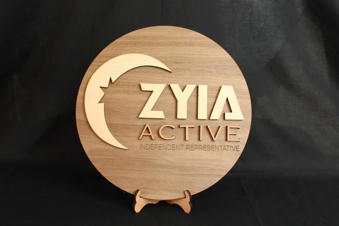 ZYIA ACTIVE Round Sign Logo for Independent Representative - Etsy
