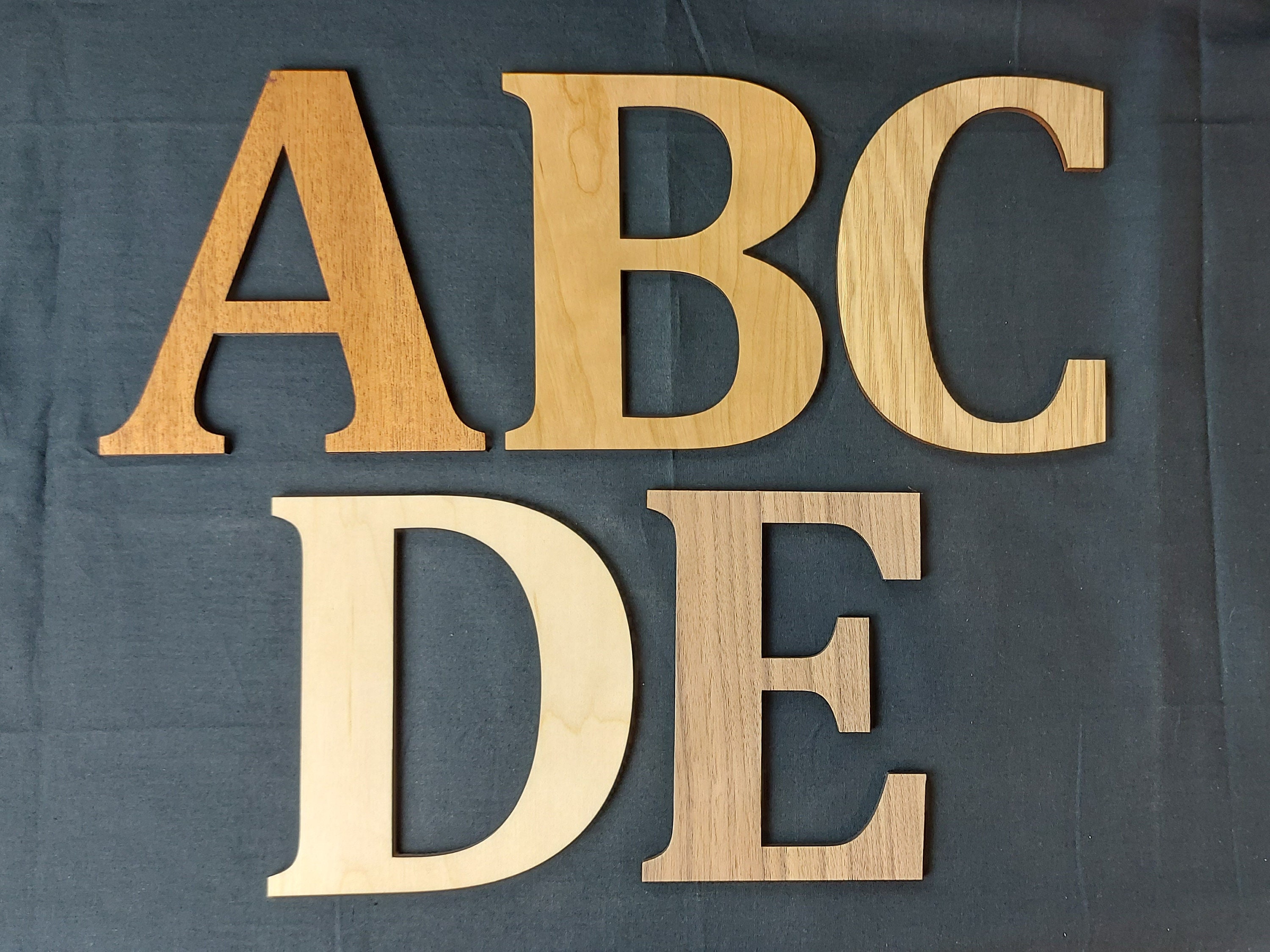 Wood Letters - 4 Inch Height - Custom Name - Custom Wall Decor Art ...