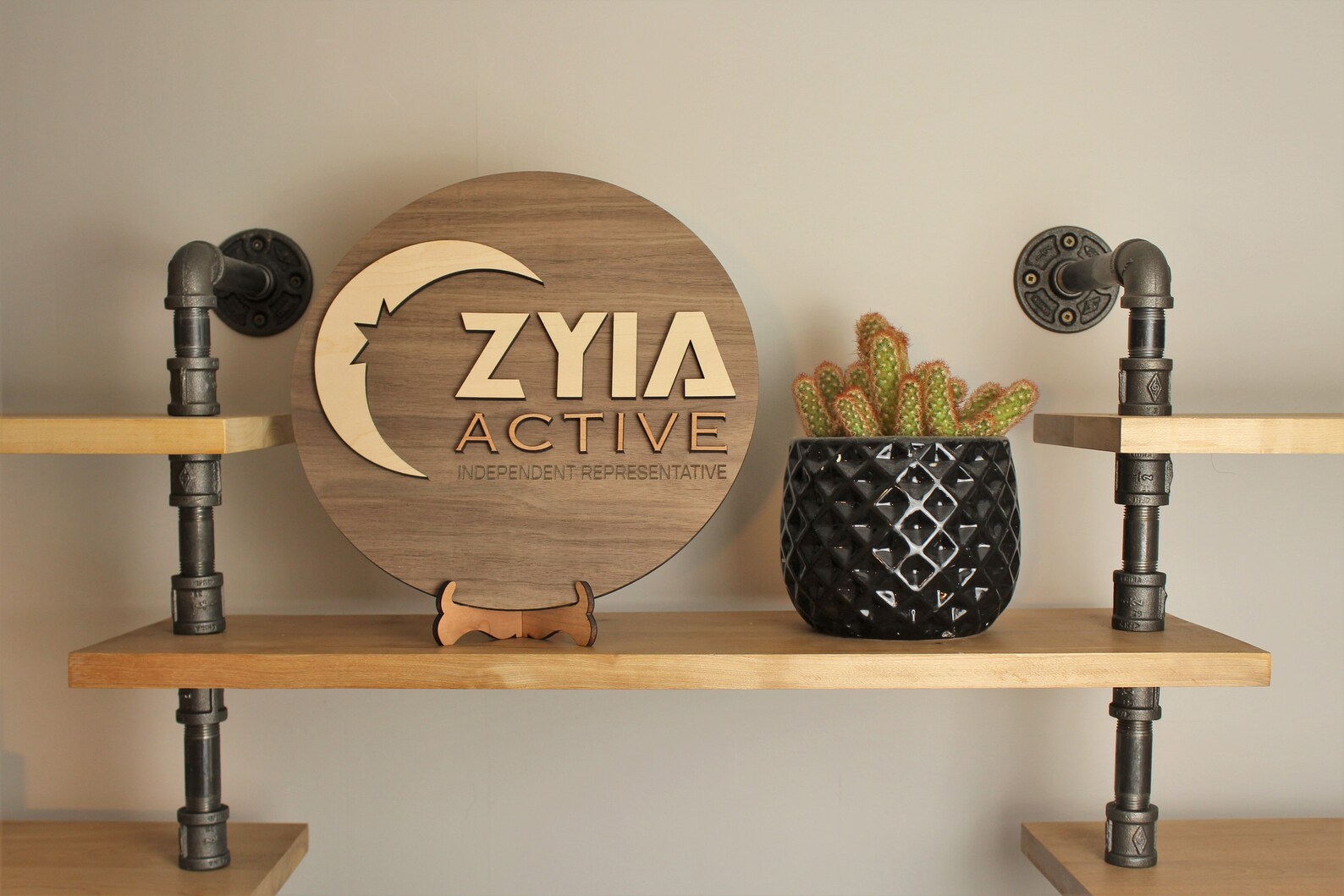 ZYIA ACTIVE Round Sign Logo for Independent Representative - Etsy
