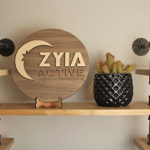 ZYIA ACTIVE Round Sign Logo for Independent Representative - Etsy