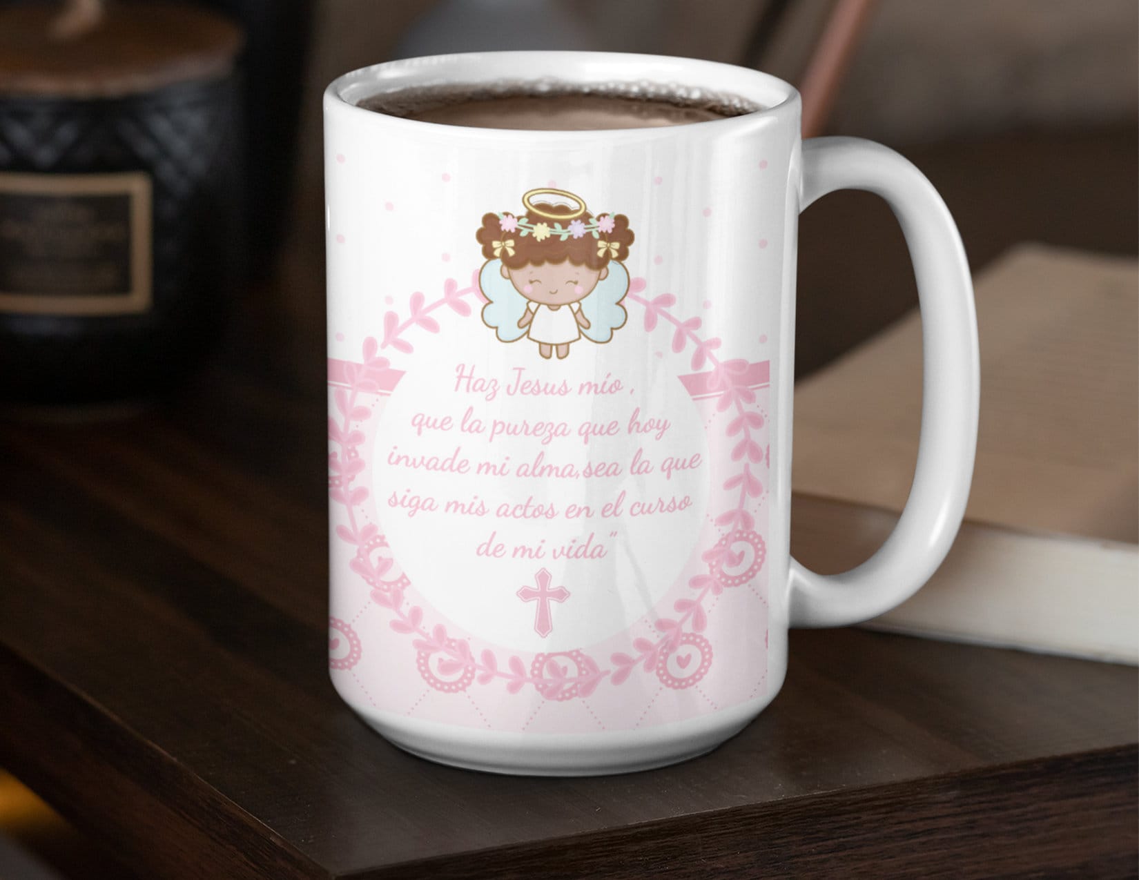 Baptism Personalized Mugs Girl Mug 15 Oz, Spanish Baptism Mug ...