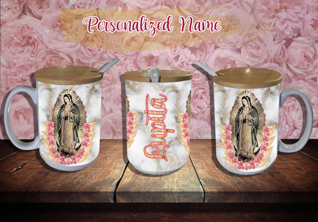 Personalized Virgen De Guadalupe Mug 15 Oz, Our Lady of Guadalupe Cup ...