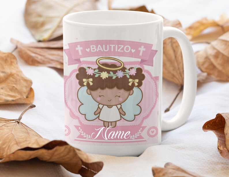 Baptism Personalized Mugs Girl Mug 15 Oz, Spanish Baptism Mug ...
