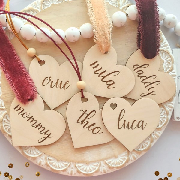 Heart Name Tag - Etsy