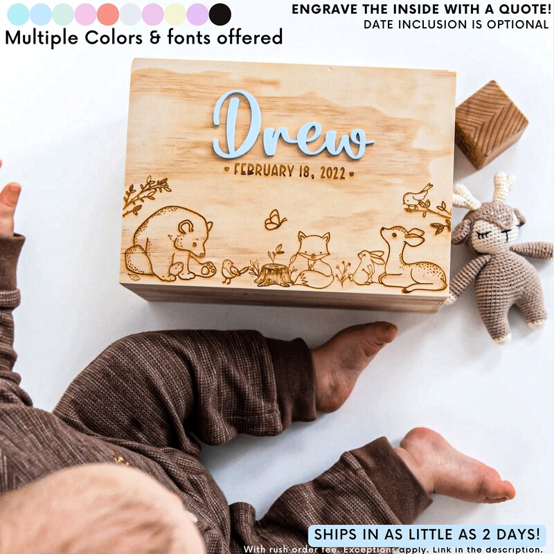 Baby Keepsake Box - Etsy