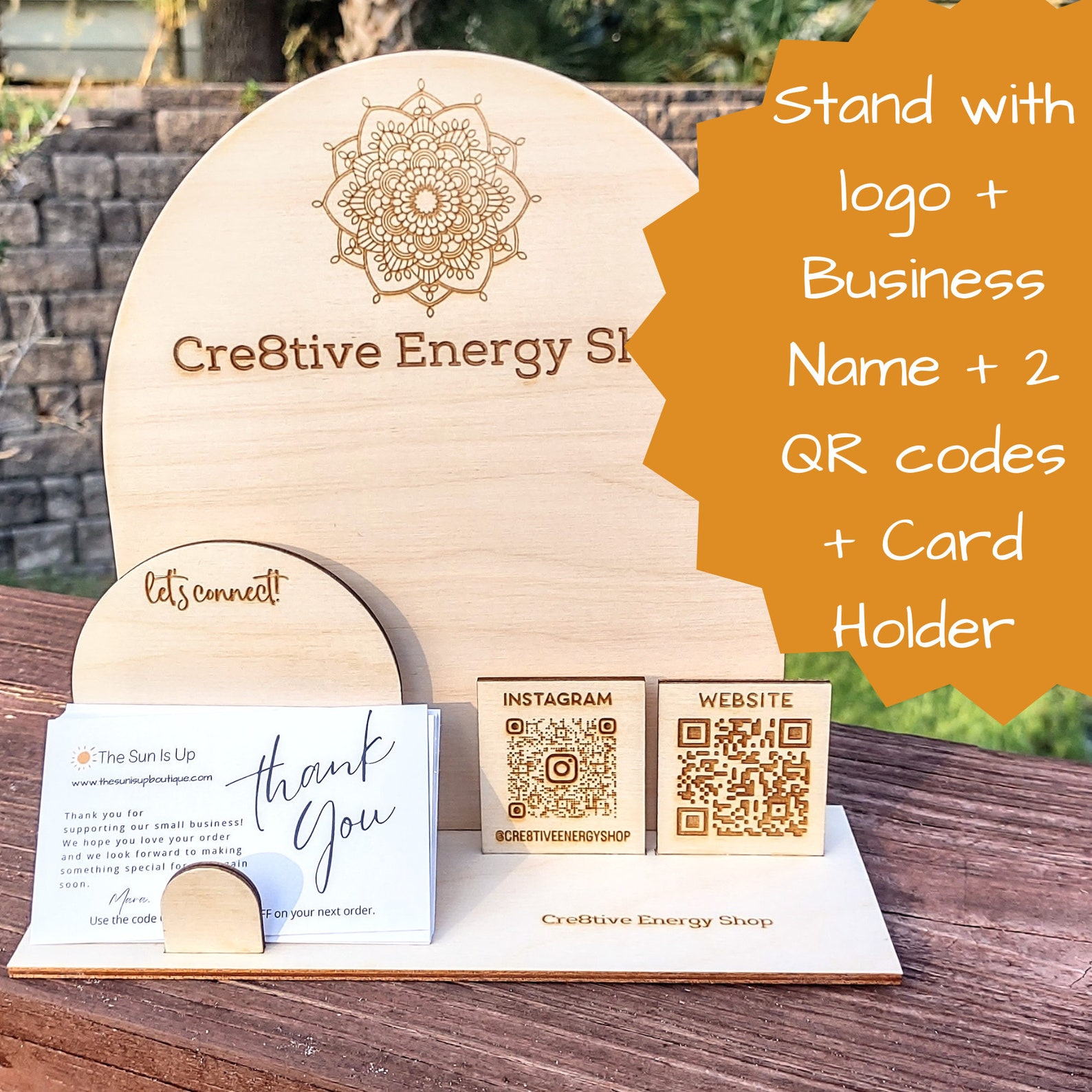 Personalized Business Table Sign, Craft Trade Show Display, Business ...