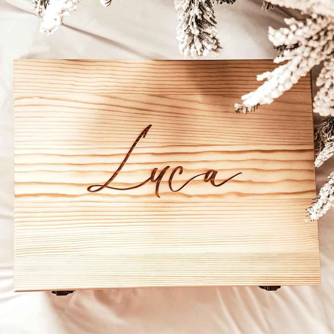 Handwritten Style Keepsake Box Authentic Gift for Baby Memory Box ...