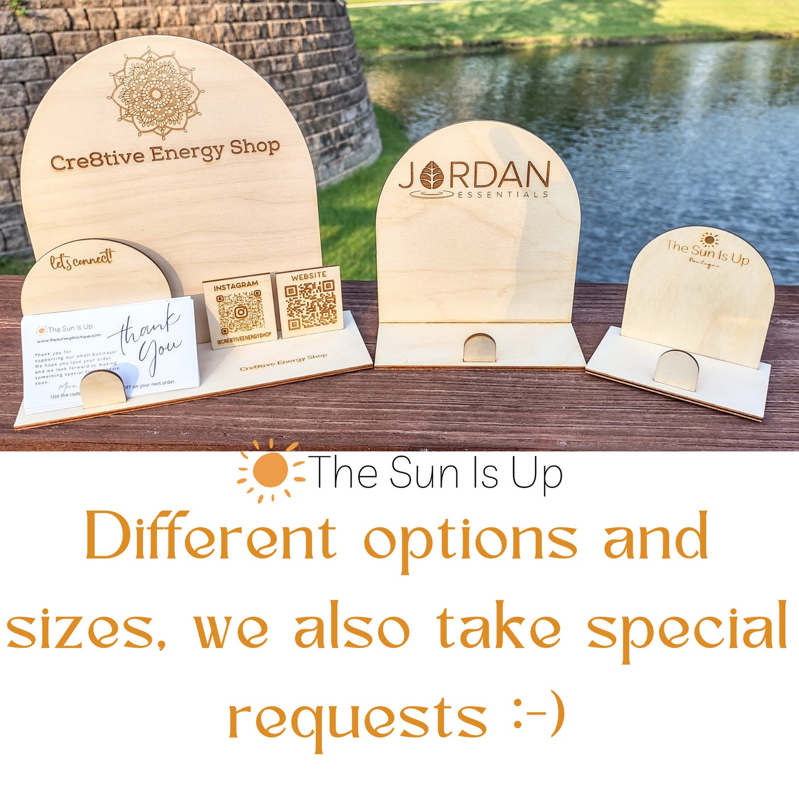 Personalized Business Table Sign, Craft Trade Show Display, Business ...