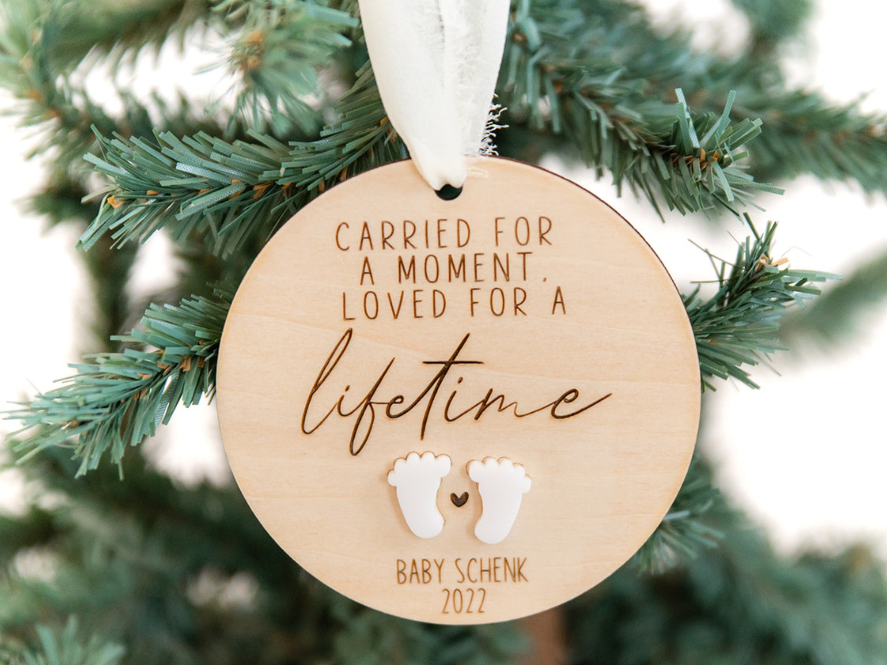 Personalized Miscarriage Christmas Ornament - Baby Loss Memorial ...