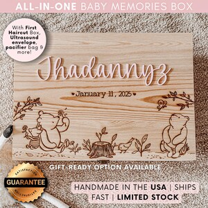 Winnie-the-pooh Memory Box - Heirloom Baby Keepsake Box -personalized ...