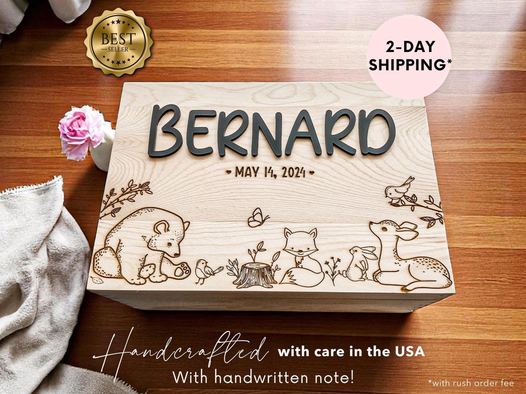 Baby Keepsake Box Baby Memory Box, Personalized Baby Box,baby Shower ...