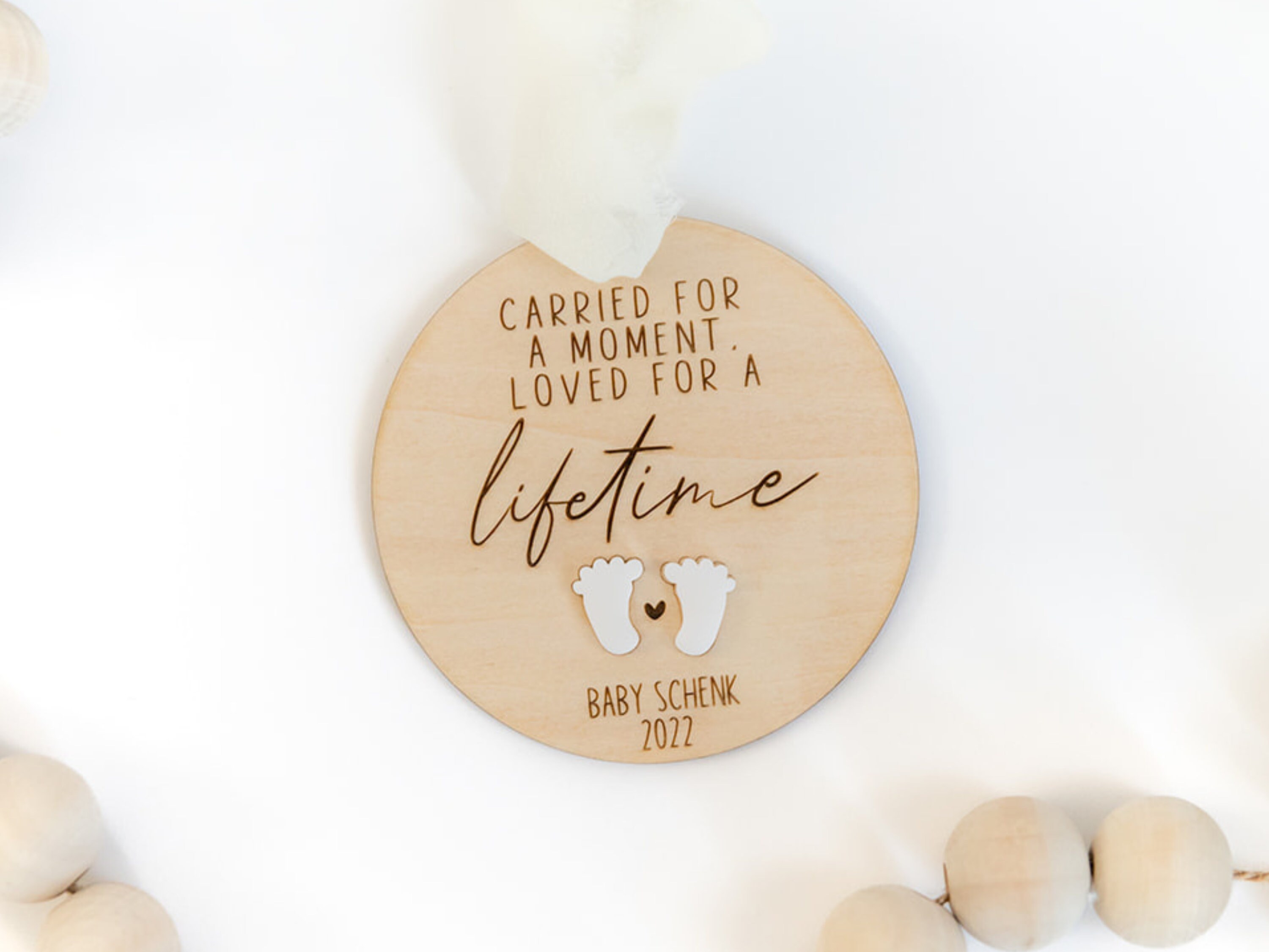Personalized Miscarriage Christmas Ornament - Baby Loss Memorial ...