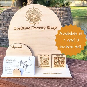 Personalized Business Table Sign, Craft Trade Show Display, Business ...