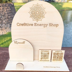 Personalized Business Table Sign, Craft Trade Show Display, Business ...