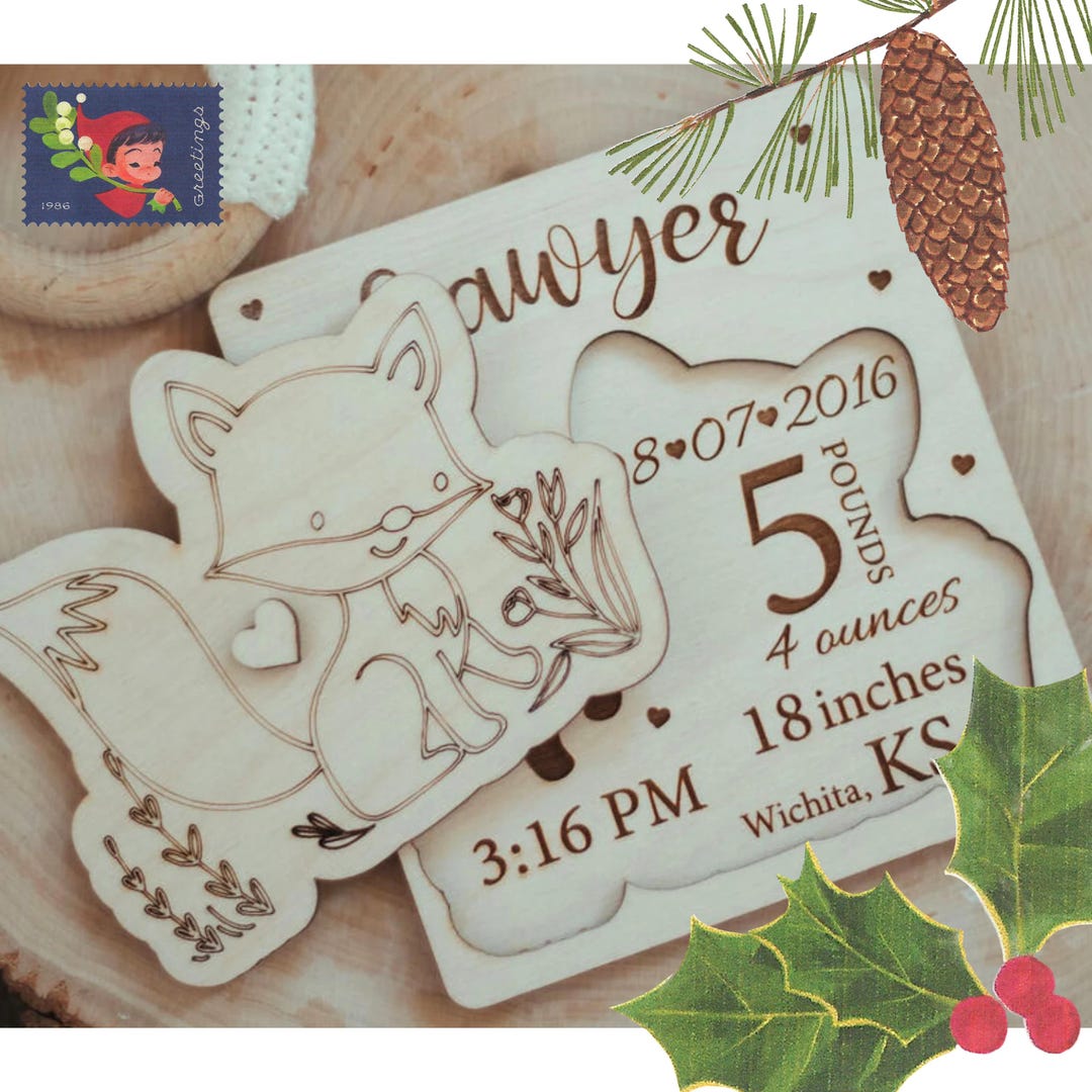 Personalized Baby Birth Stats Gift Unique Baby Keepsake 1st Easter Baby ...